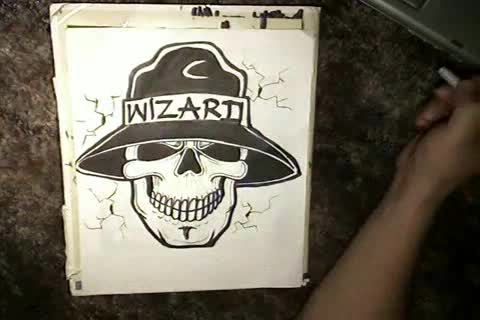 How to draw a Cholo Skull By - Wizard ^^ / VBOX7