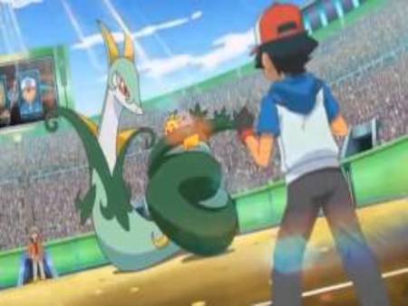 Ash vs. Trip (pikachu vs. Serperior) Unova League / VBOX7